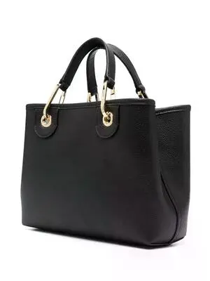Emporio Armani Logo-debossed Tote Bag - Black