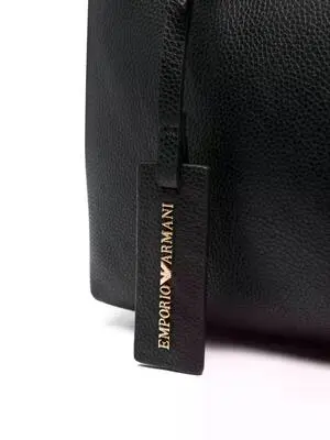 Emporio Armani Logo-debossed Tote Bag - Black
