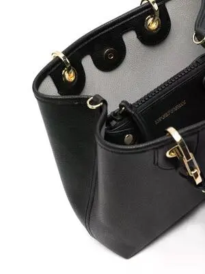 Emporio Armani Logo-debossed Tote Bag - Black