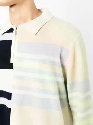 PALMER Split-stripe Polo Shirt