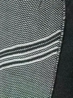 Voz Asymmetric Pattern Wool Skirt - Grey