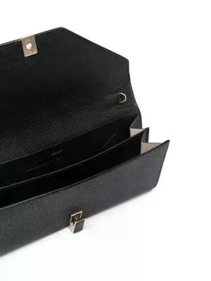 VALEXTRA Iside Chain-strap Leather Bag - Black