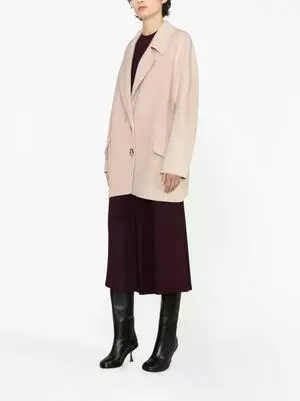 Pinko Single-breasted Wool Coat