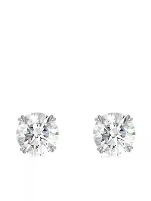 PRAGNELL 18kt White Gold Windsor Diamond Stud Earrings - Silver