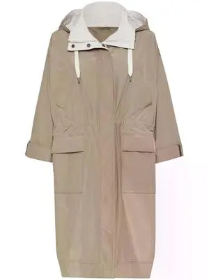 Brunello Cucinelli Drawstring-hood Parka - Neutrals