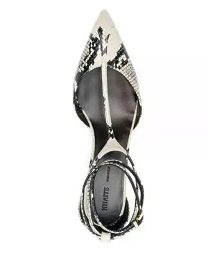 Khaite Mia T-strap Sandals - Neutrals