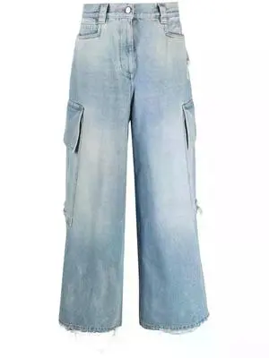 Palm Angels Frill Jeans For Women