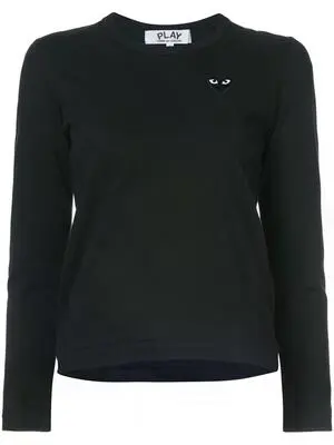 Play Comme Des Garcon Heart Embellished Top