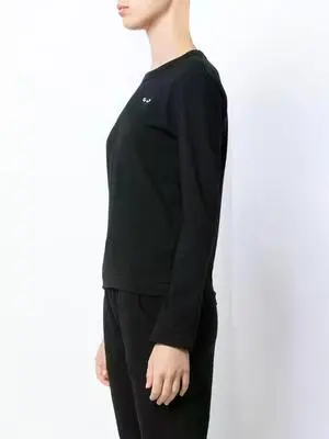 Play Comme Des Garcon Heart Embellished Top