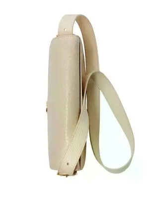 Burberry Leather Crossbody Saddle Bag - Neutrals
