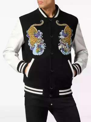Philipp Plein Embroidered Bomber Jacket