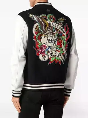 Philipp Plein Embroidered Bomber Jacket