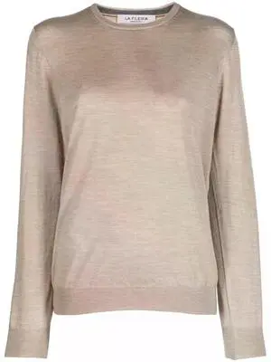FILERIA Mélange-effect Crew-neck Jumper