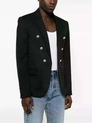 Balmain Button-embellished Wool Blazer