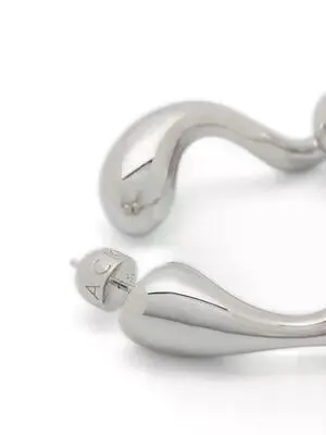 MARIA BLACK Large Splash Single Earring - Silver