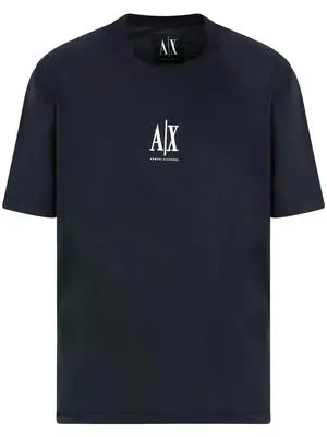 Armani Exchange Logo-embroidered T-shirt