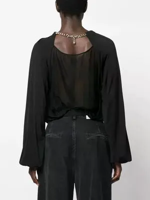 Just Cavalli Chain-link Cut-out Top