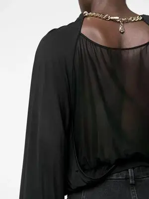 Just Cavalli Chain-link Cut-out Top