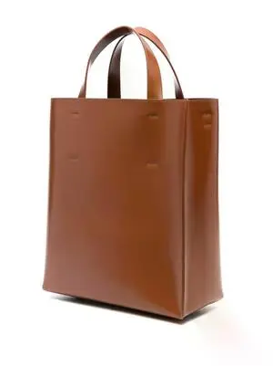 Marni Museo Leather Tote Bag - Brown