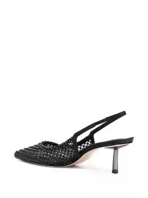 LE SILLA Gilda 60mm Embellished Slingback Pumps