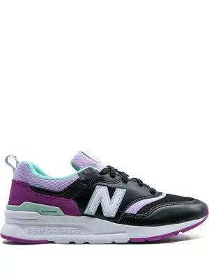 NEW BALANCE Panelled Lace-up Sneakers - Black