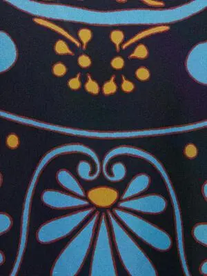 La DoubleJ Geometric-print Silk Kaftan