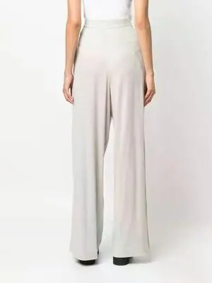 Fabiana Filippi Pleated Wool Trousers Wide Leg