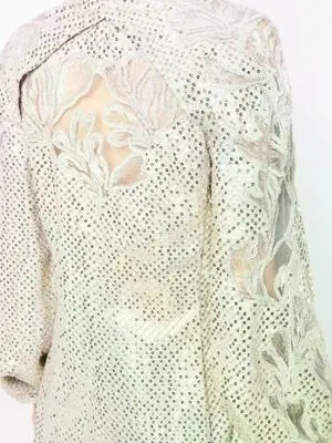SAIID KOBEISY Floral-embroidered Sequin-embellished Jacket