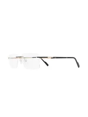 Cazal Metallic Panel Rectangle Glasses