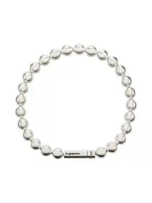 Le Gramme Le 47g Brushed Bead Bracelet - Silver