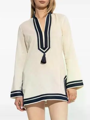 Tory Burch Cotton Mini Dress - Neutrals