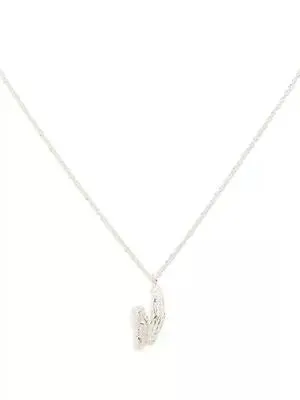 LOVENESS LEE V Alphabet Pendant Necklace - Silver