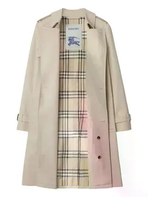 Burberry Twill Weave Midi Trench Coat