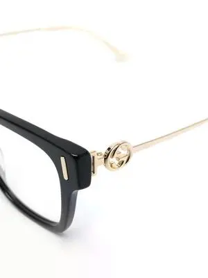 Gucci Gg Logo Square-frame Optical Glasses
