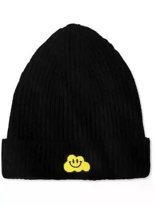 GHAYME Cloud-appliqué Beanie - Black