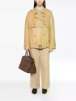 TOTEME Double-breasted Leather Jacket