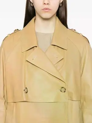 TOTEME Double-breasted Leather Jacket