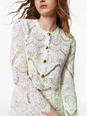 TWINSET Knitted Cropped Jacket