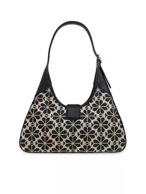 Kate Spade New York Small Nouveau Floral-jacquard Shoulder Bag - Black