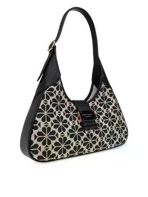 Kate Spade New York Small Nouveau Floral-jacquard Shoulder Bag - Black
