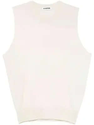 JIL SANDER Knitted Tank Top