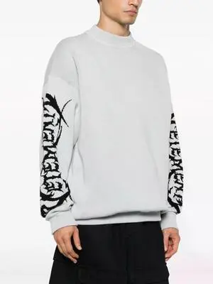 Vetements Logo Print Merino Wool Jumper