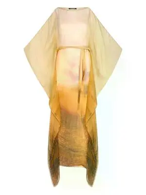 Roberto Cavalli Printed Kaftan Dress - Orange