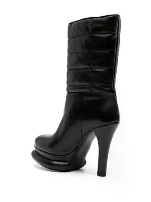 PALOMA BARCELO 120mm Quilted-panel Platform Boots