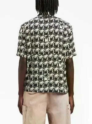Palm Angels Palm-tree Print Bowling Shirt