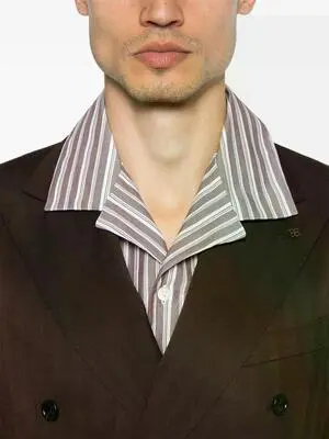 Tagliatore Virgin-wool Suit - Brown