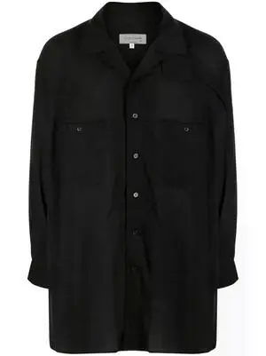 Yohji Yamamoto Notched-collar Button-up Shirt