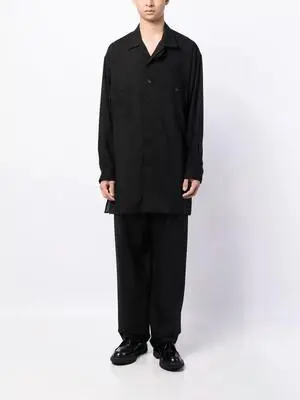 Yohji Yamamoto Notched-collar Button-up Shirt
