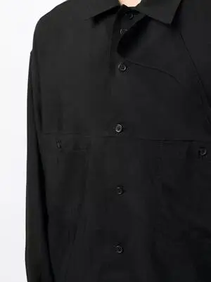 Yohji Yamamoto Notched-collar Button-up Shirt