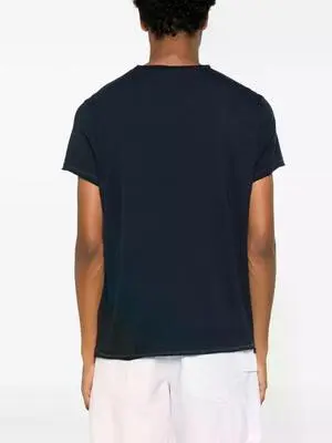 Zadig&Voltaire Henley-neck Cotton T-shirt - Blue